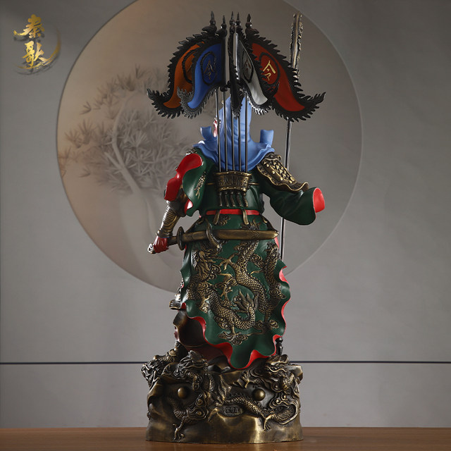 Qin Ge painted the bronze statue of Kowloon Guan Gong, Bronze Guan Gong ...