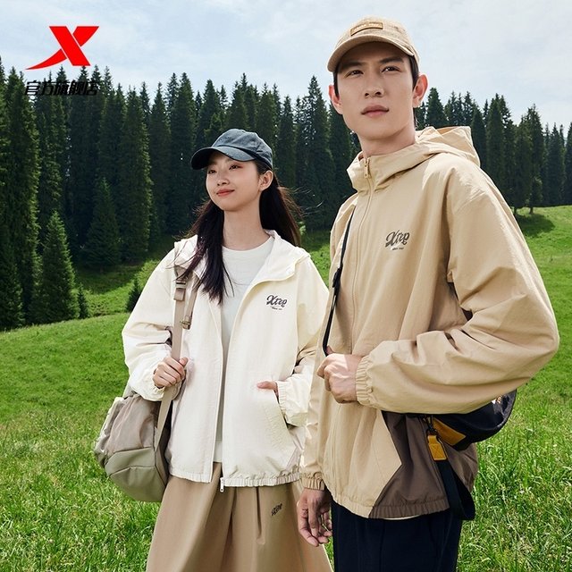 Xtep Jacket Men and Women 2025 New Autumn Official Genuine Trench Coat ...