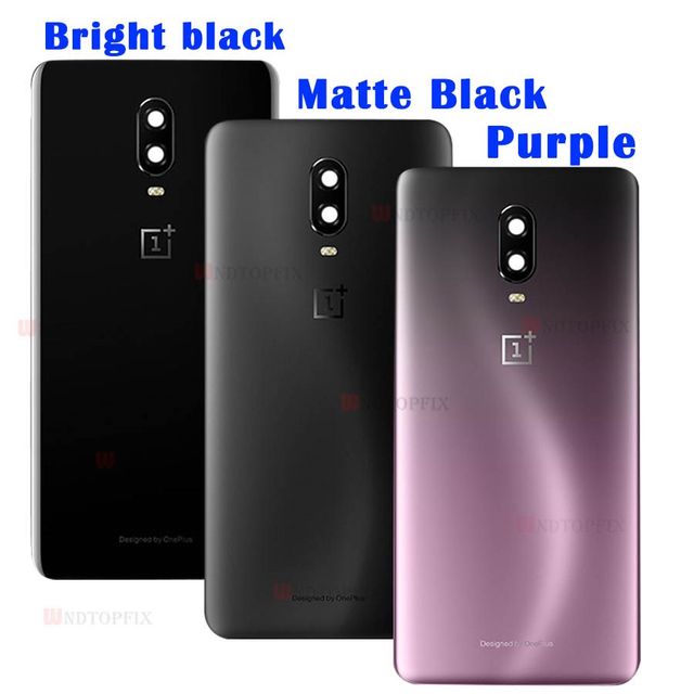 Original Glass For OnePlus 6 6T Back Battery Cover Door Rear