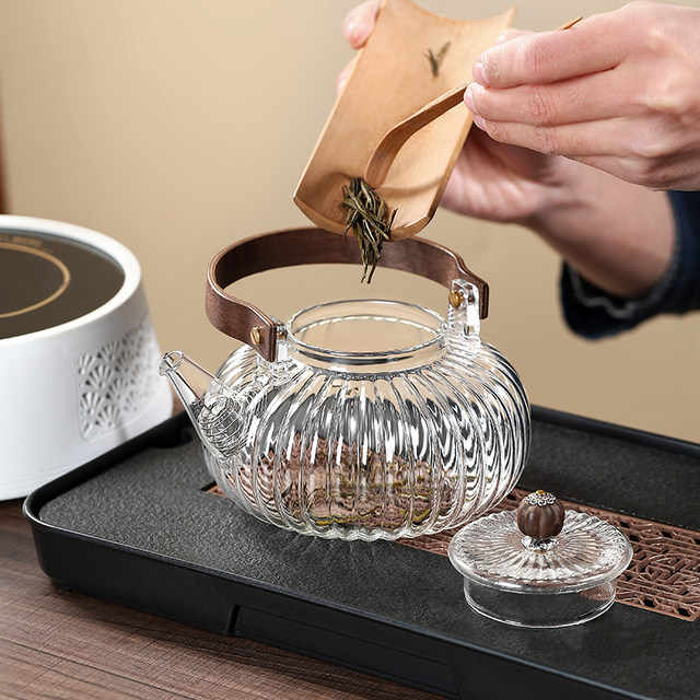 Camellia teapot health pot thickened glass teapot electric ceramic ...