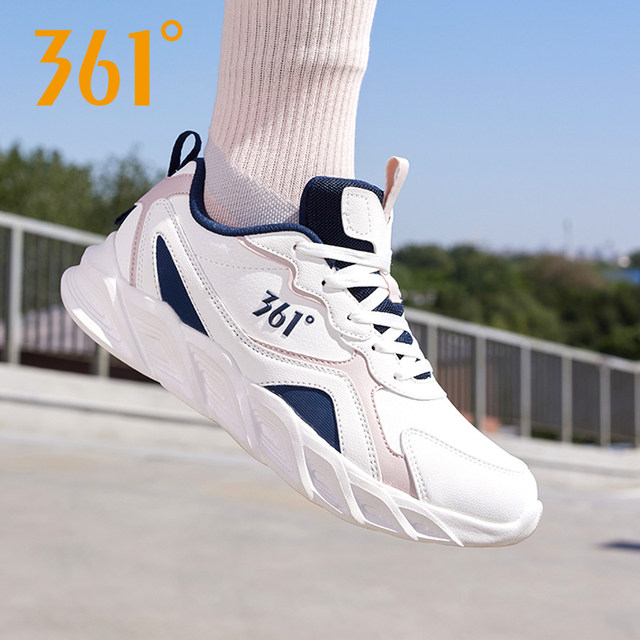 361 women's shoes 2025 new spring leather waterproof sports shoes for ...