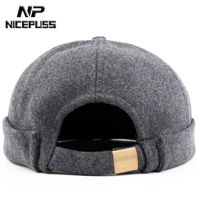 Hatless brim hat Men's winter warming woolen woolen hats women autumn ...