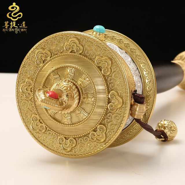 Six -character Mantra Golden Wheel Hand Shake the Golden Tube Tibetan ...