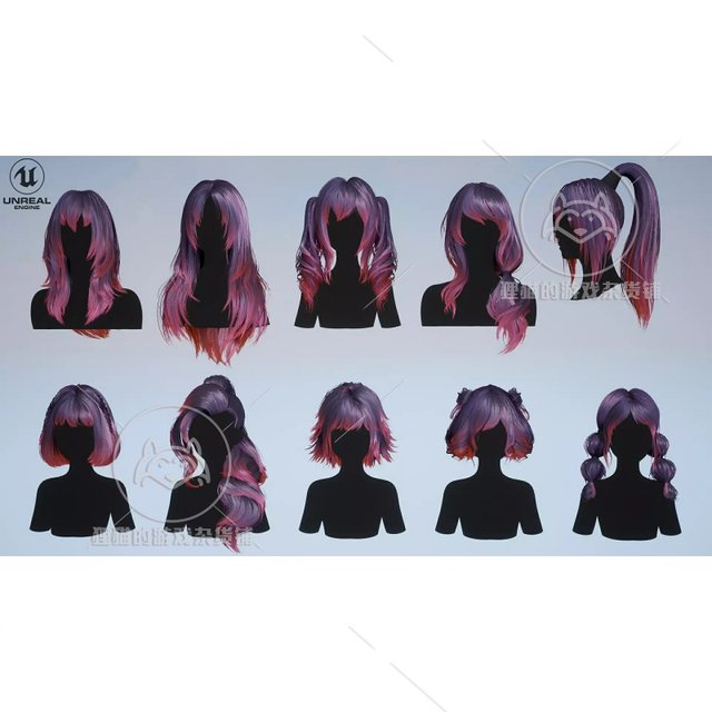 Unity HairStyle Pack 1.0 hairstyle resource package