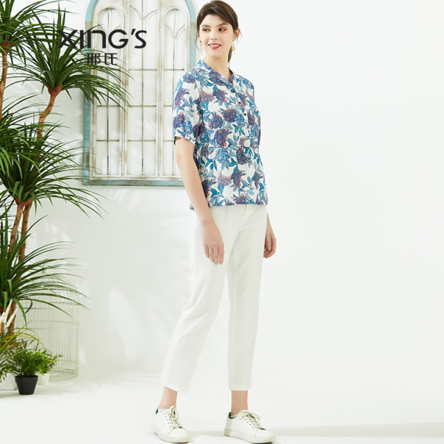 Xing's Women's Clothing Chic Printed Short Sleeve T-Shirt Women's New ...