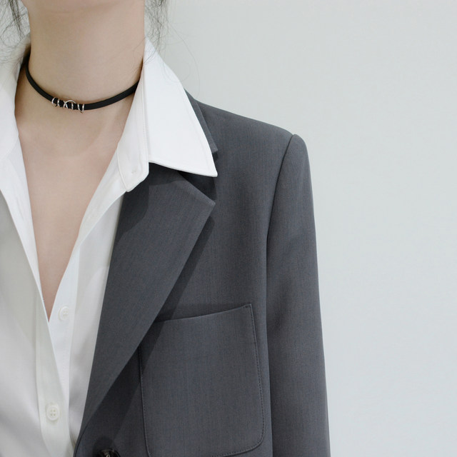 TRR style dark pattern, micro loose suit, long sleeve temperament ...