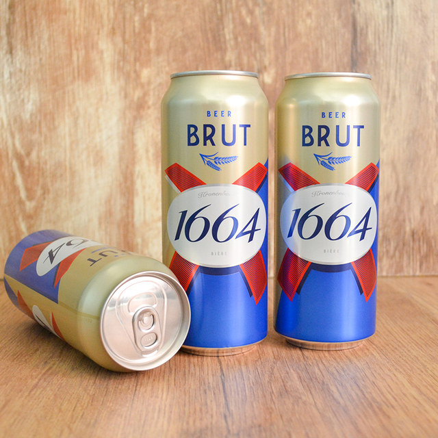 1664 beer French style French dry craft beer canned whole box of ...