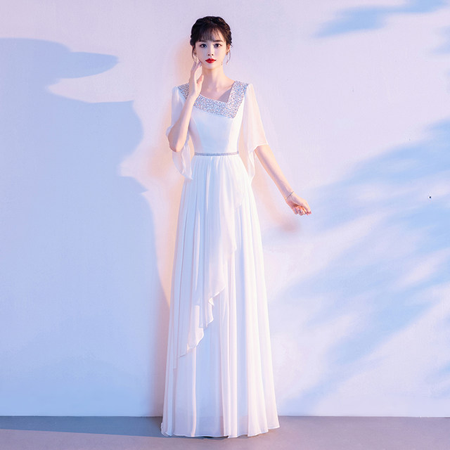 Ruk Bear New Slim Choir Choir Performance Clothes Women's Long Dress ...