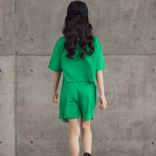 Girls Summer Sports Set 2025 New Style Medium and Large Children Casual ...