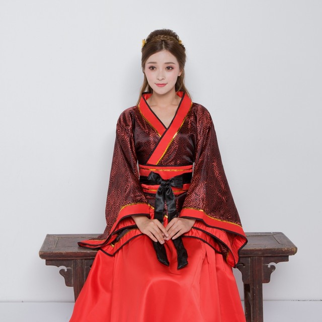2020 new female Hanfu Qu 裾 costume Fairy clothing Hanfu female student ...