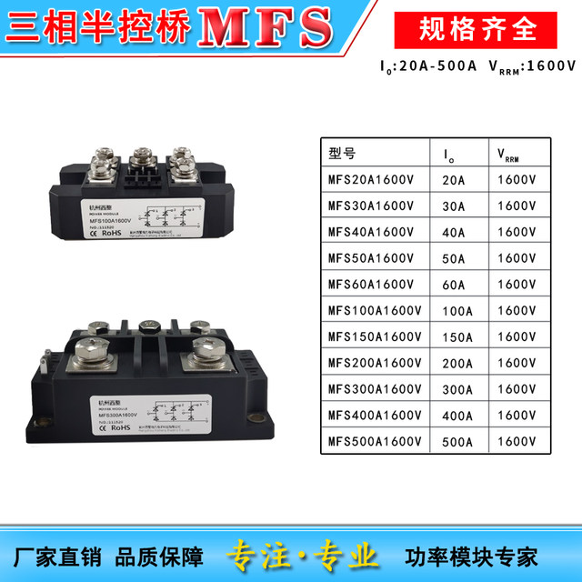 MFS three -phase semi -controlled bridge module MFS2040A50A ...