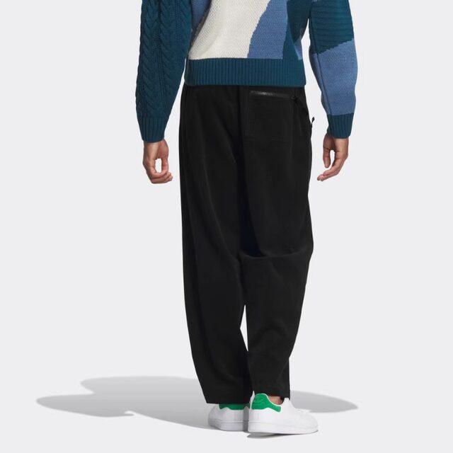 Adidas Clover men's sports loose casual corduroy straight trousers ...