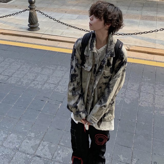 F383 2021 autumn and winter original national fashion homemade tie-dye ...