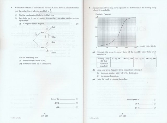 Proficiency Tests Mathematics CA/SA Secondary 1-4 Mathematics ...