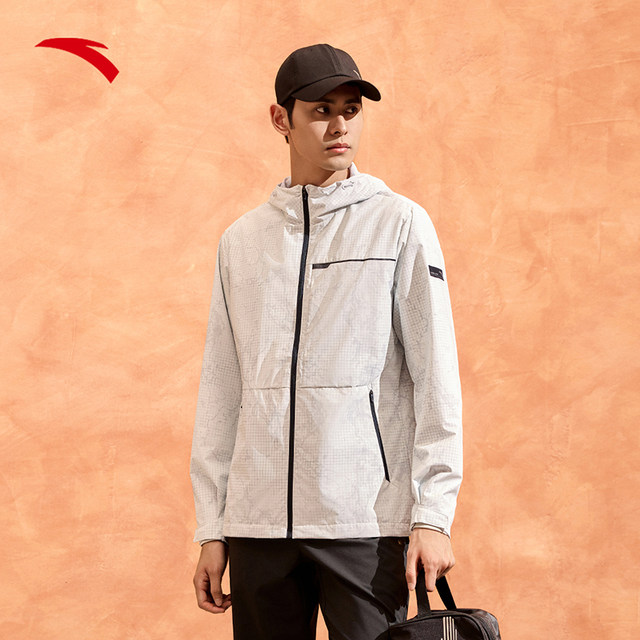 ANTA woven hooded thin jacket for men autumn and winter breathable ...