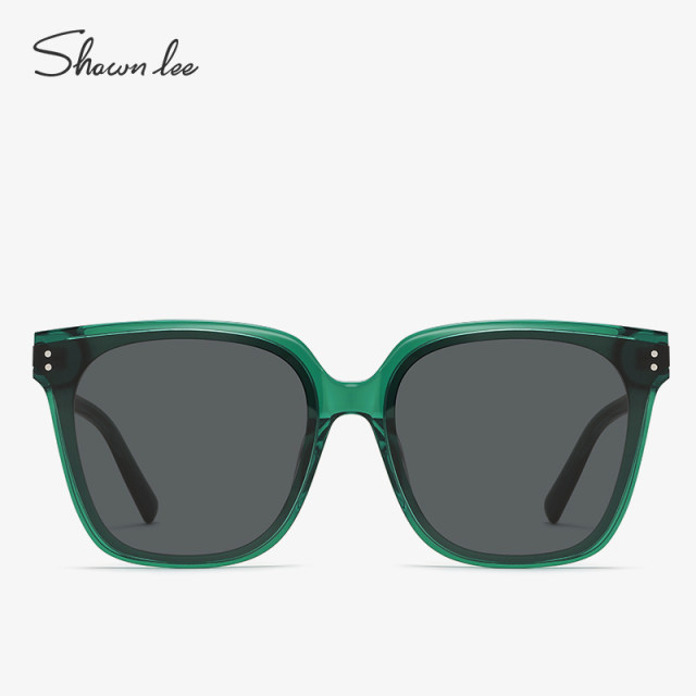 Shawnlee green square-frame sunglasses for men, trendy green-frame ...