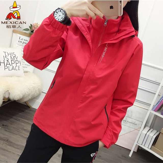 Scarecrow outdoor jacket for women in autumn and winter three-in-one ...