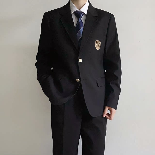 DK uniform genuine school for college style men's suit jacket shirt and ...