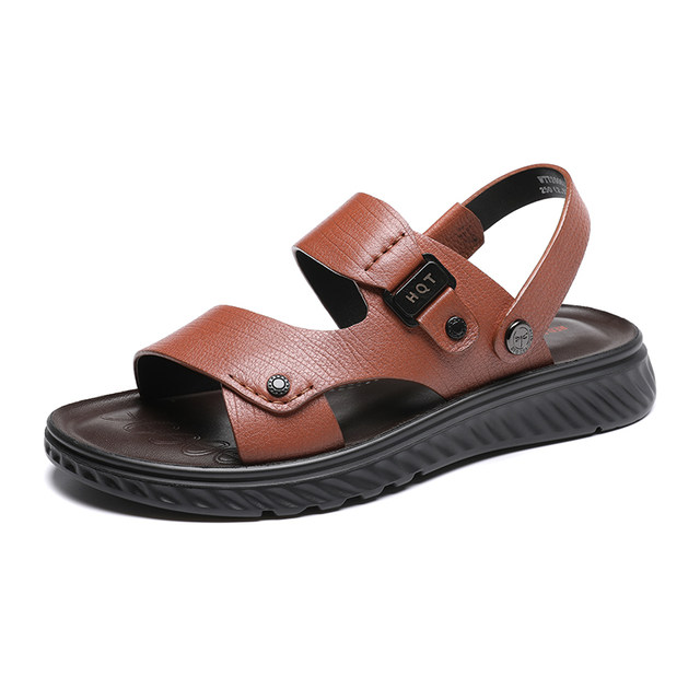 Red Dragonfly Sandals Men's Summer Dad Shoes Sleeping Sleeping Sandals ...