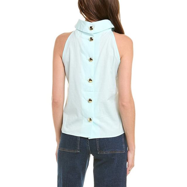Sail to Sable straight hair sail to mink wind collar collar -blue