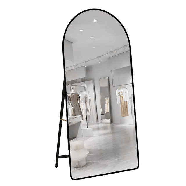 Arched dressing mirror, clothing store mirror, slimming and beauty ...