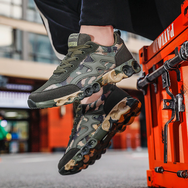 Women's Shoes Camouflage Sports Shoes Female Foot Fat 41-wide 43 wear ...