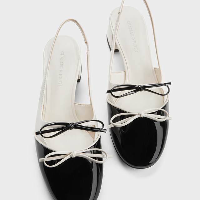 CHARLES/KEITH Autumn and Winter Women's Shoes CK1-61720194 French bow ...