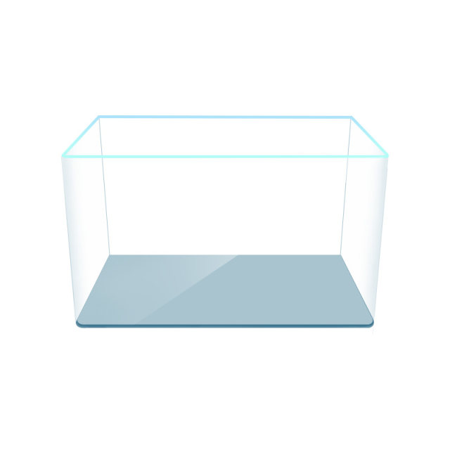Glass high -definition hot -bent fish tank desktop living room small ...