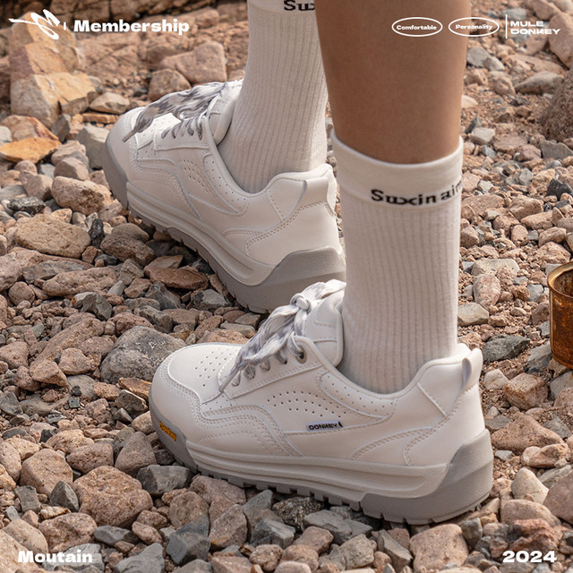 Donkey's super hot white shoes for women in summer new high-rise shoes ...