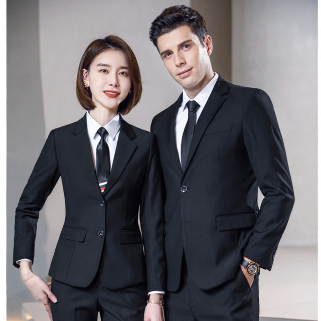 Cadillac 4S Store Shop Exhibition Hall Workers Blue suit Men's Women's ...