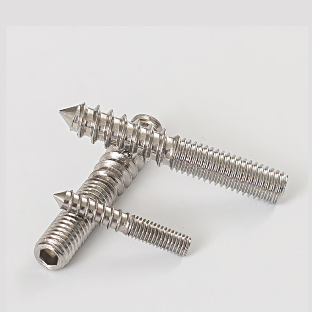 304 stainless steel double -headed tail screw inner hexagonal self ...