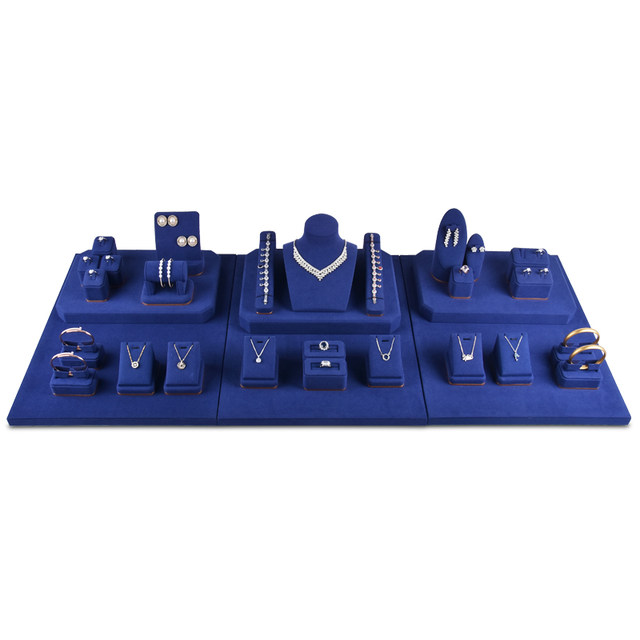 High-end metal ring and earrings display rack, jewelry necklace display ...