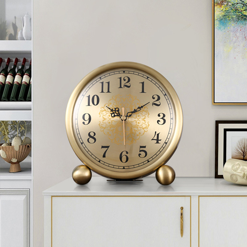 Retro Desktop Clock for Living Room Decoration - Mechanical Old ...
