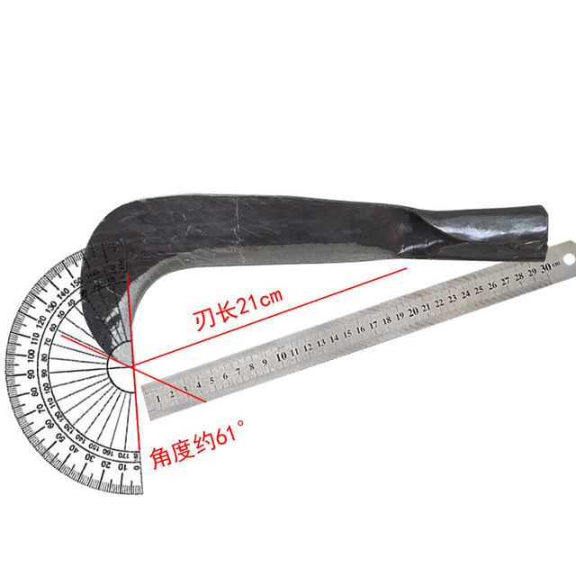 Old -style chopped tree small machete high -carbon steel forging iron ...