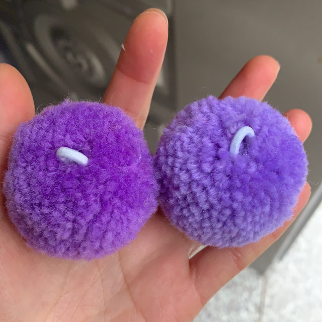 5cm buckle yarn ball 6cm colored thread ball two-color pom ball DIY ...