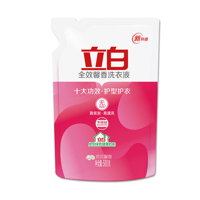 Liby full-effect fragrant laundry detergent refill bag with long ...