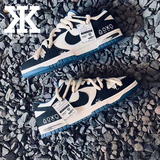 Sneakers custom Nike/Nike dunklow Outdoor wearing high street niche ...
