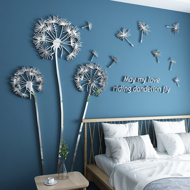 TV background wall sticker self -stick 3D three -dimensional pendant ...