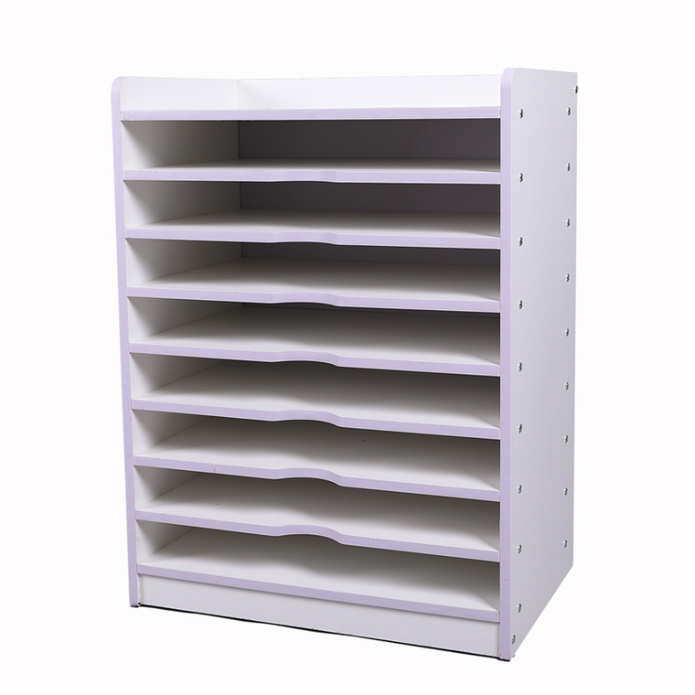 Kindergarten drawing paper storage cabinet 4k color rice paper storage rack