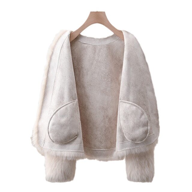 Autumn and winter eco-friendly fox fur imitation fur coat for women ...