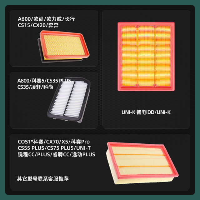 Adapted to Changan CS75plus air conditioning filter element 55 Ruicha UNIT K V Z X7 Yidong ...