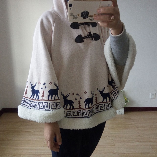 Spring and Autumn female students bat sleeves large size Korean style ...