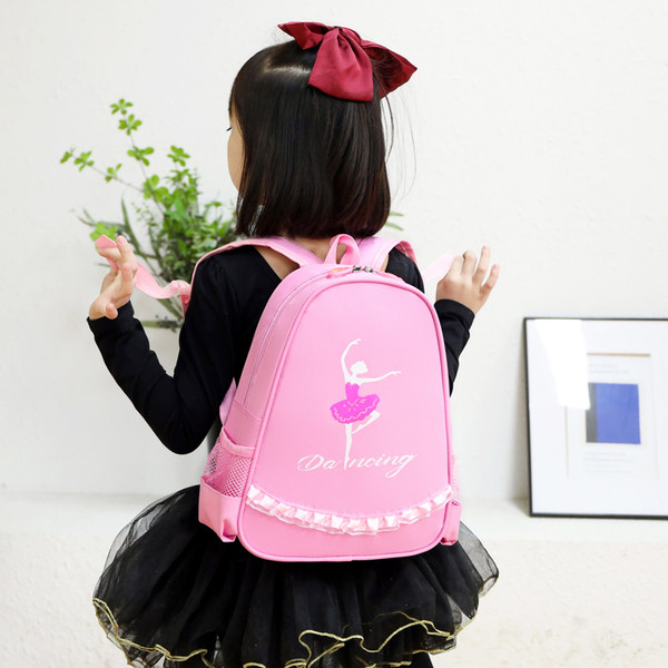 Children's dance bag dancing shoulder female logo backpack | Dance ...