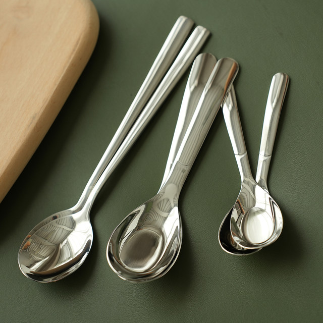 Food grade 316 stainless steel house spoon long -handle round spoon ...