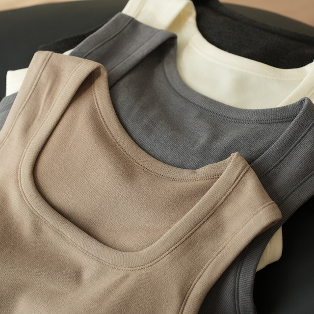Free to wear bras 320g integrated BRA Ms. Warm Vests Double -sided ...