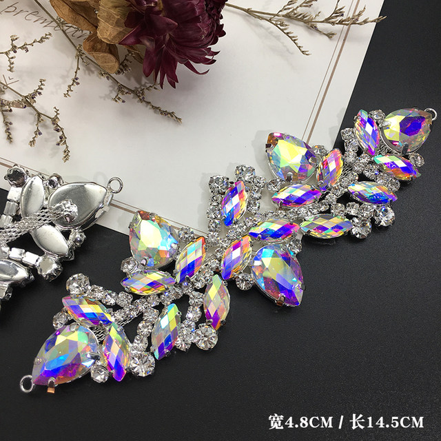 AB color rhinestone accessory accessories strip jewelry accessories