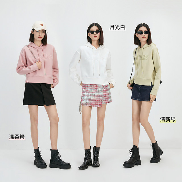 Pupu style hoodie sweatshirt for women 2025 early spring small person ...