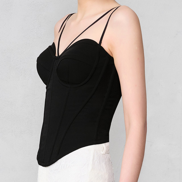 CORSELET 2024SS Bohemian Fish Bone Bracelet Cross-Slinging Suit Inner ...