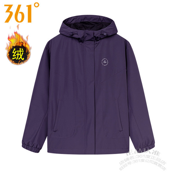 361 degrees women's sports plus velvet trench coat 2024 Autumn new 361 ...