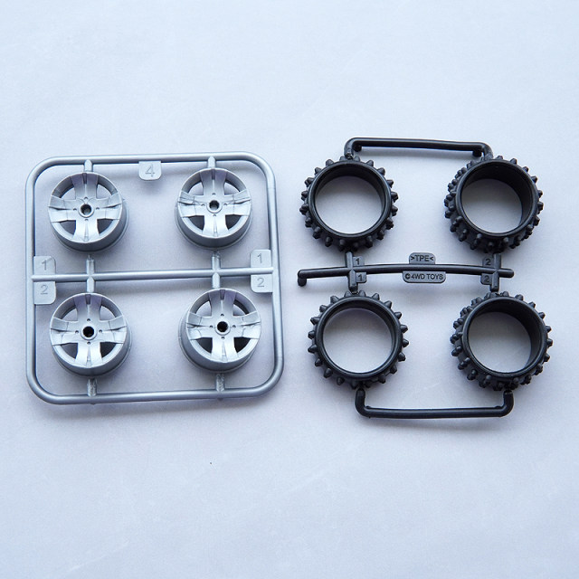 Jiepin four-wheel drive, large diameter wheel tires, studded tires ...